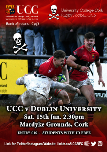 UCC Rugby vs DUFC - 15 Jan 2022 | Zeeon
