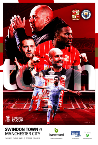 Swindon Town V Manchester City Official Digital Matchday Programme | Zeeon