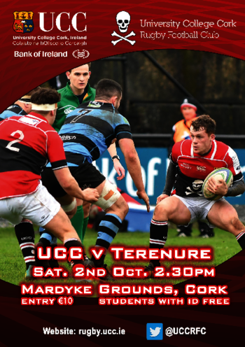 20211010 UCC Rugby vs Terenure Program | Zeeon